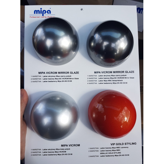 Lakier Mipa Vicrom mirror glaze efekt chromu - 0,1L, Tanie bazy